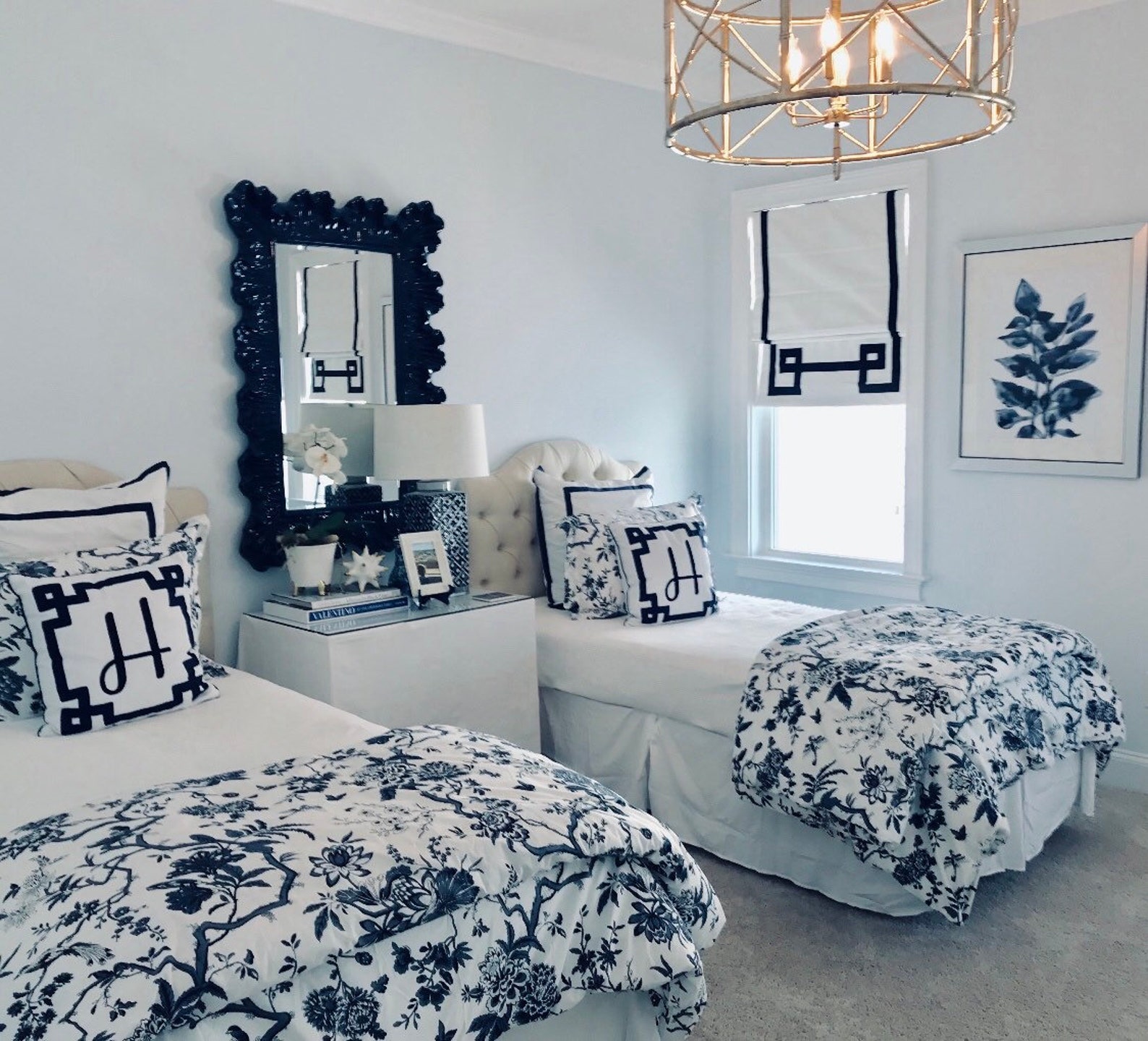 Greek Key Roman Shade Custom Roman Shade Window Treatments - Etsy