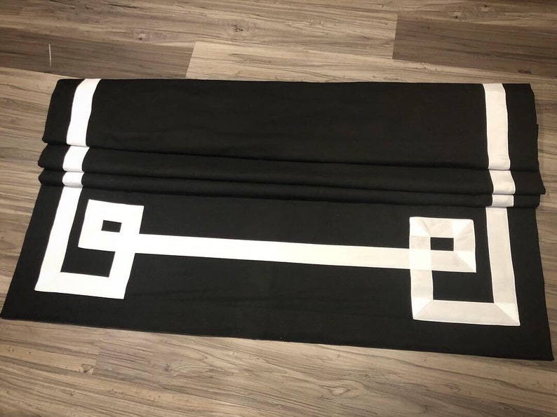 Greek Key Roman Shade Custom Roman Shade Window Treatments - Etsy