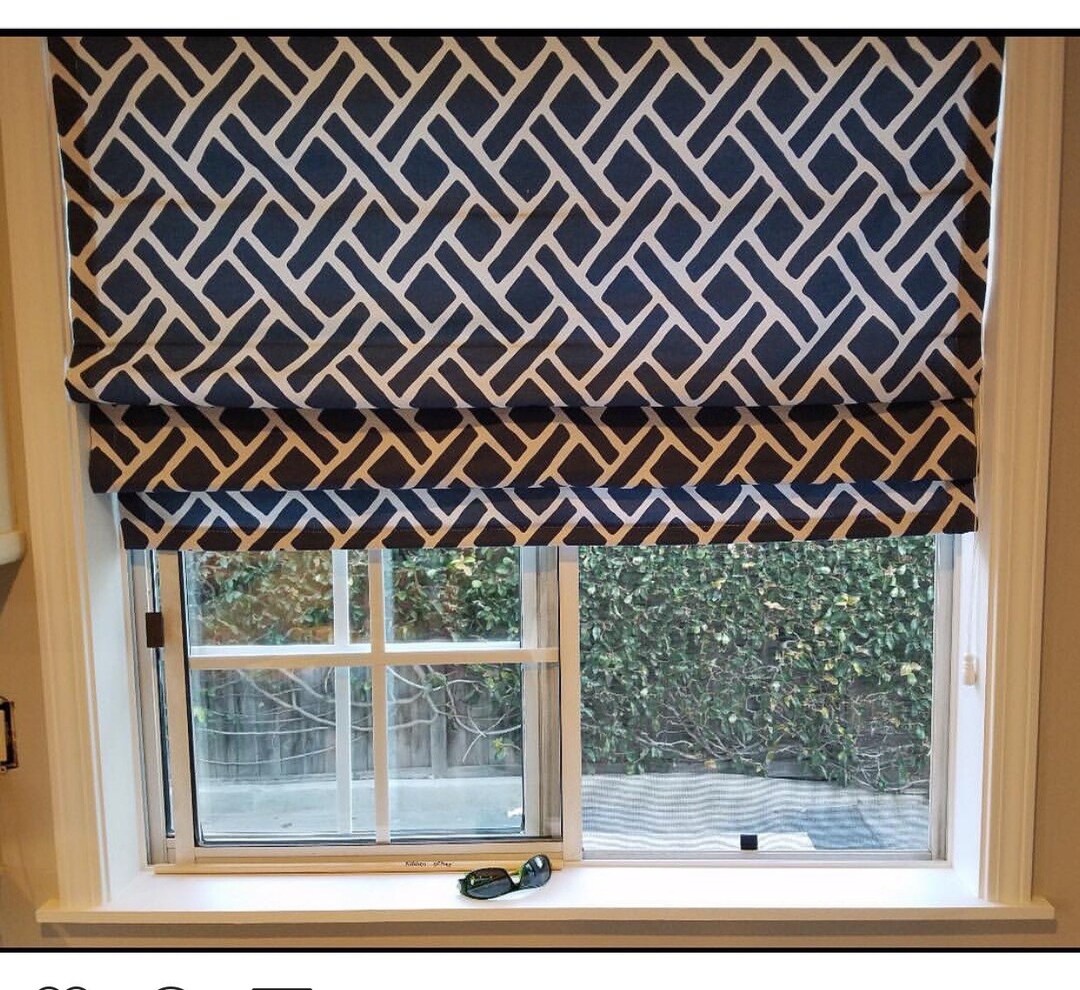 Blue Roman Shade, Customer Choose Their Own Fabric. Blackout Available ...