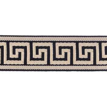Greek Key Ribbon Trimmed Roman Shade - Etsy