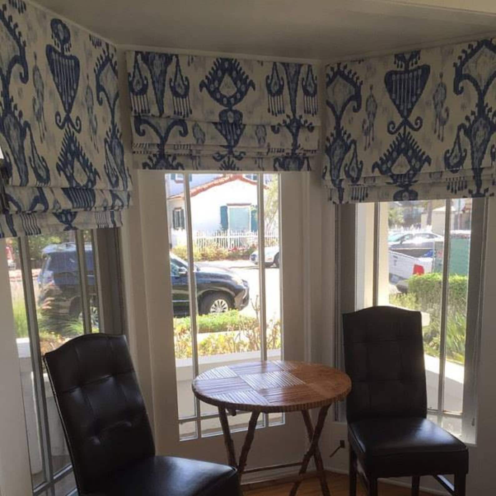 Kitchen Roman Shade Custom Fabric Blinds You Provide the - Etsy