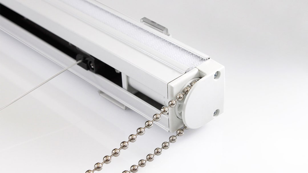 Continuous Chain Pull Roman Shade. Custom Sizes Using Any Fabric. Sleek ...
