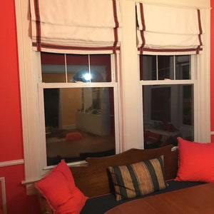 Ribbon Roman Blinds, You Provide the Fabric of Your Choice. Blackout ...