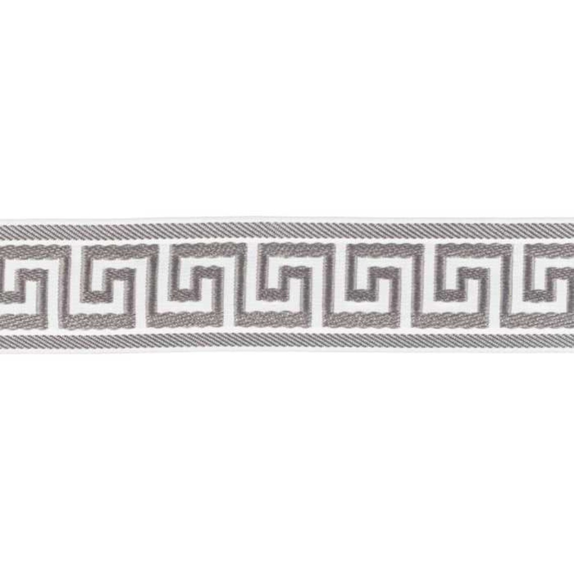 Grey and White Greek Key Trim Tape - Etsy