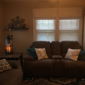 Faux Roman Shade. Cordless Roman Shade, Any Size. You Provide the ...