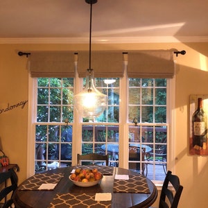 Faux Roman Shade. Cordless Roman Shade, Any Size. You Provide the ...