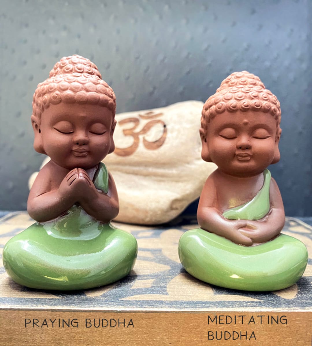 Estatua de Buda de meditación, Decoraciones de jardín de monjes ...