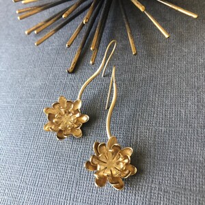 Lotus Flower Earrings, Flower Earrings, Minimalist Earrings, Modest ...