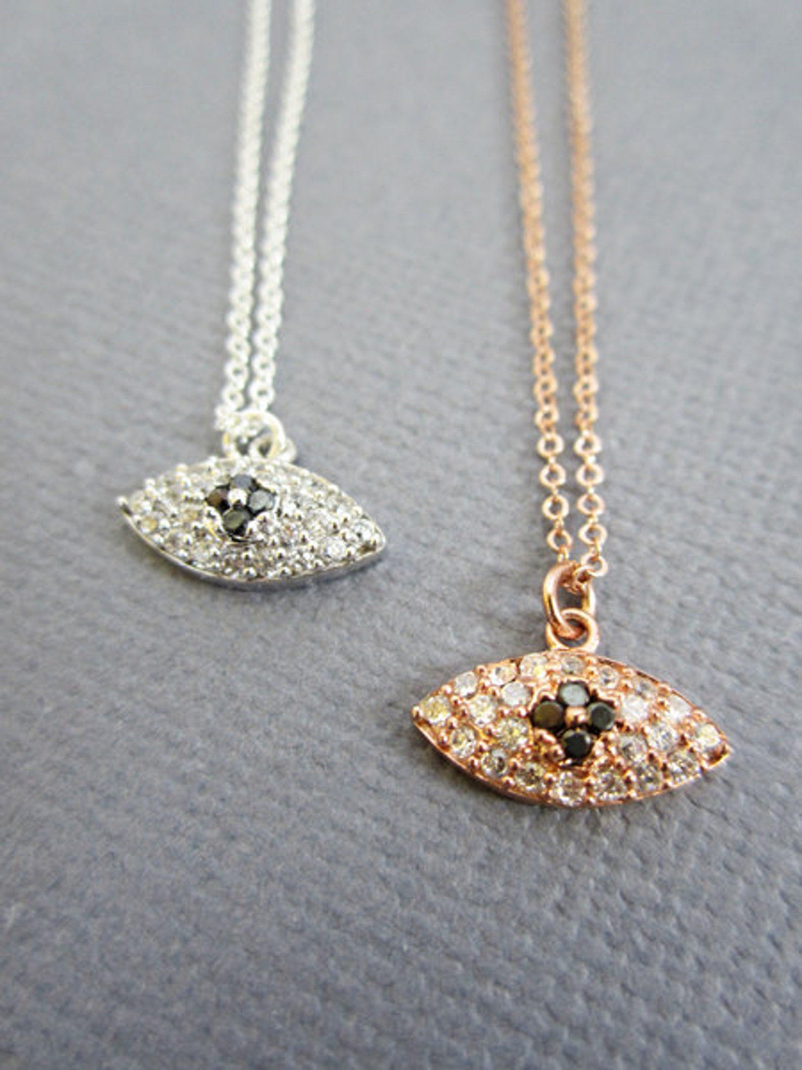 Dainty Evil Eye Necklace Lucky Evil Eye Necklace yoga | Etsy