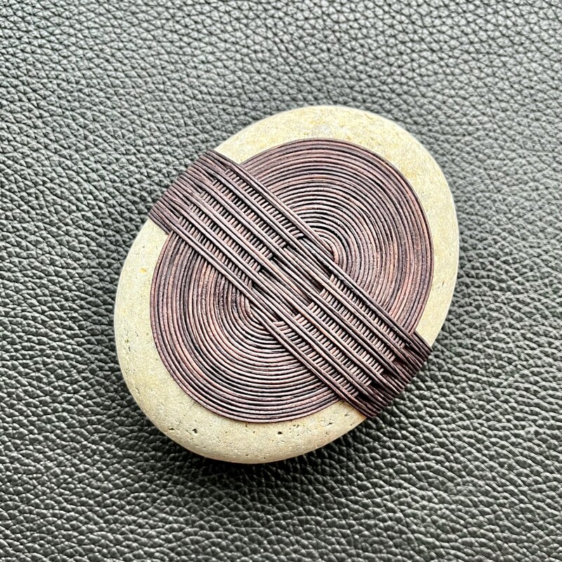 Leather Wrapped Rock - Etsy