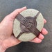 Large Leather Wrapped Rock, Wrapped Stone, Zen Stone, Meditation Stone ...