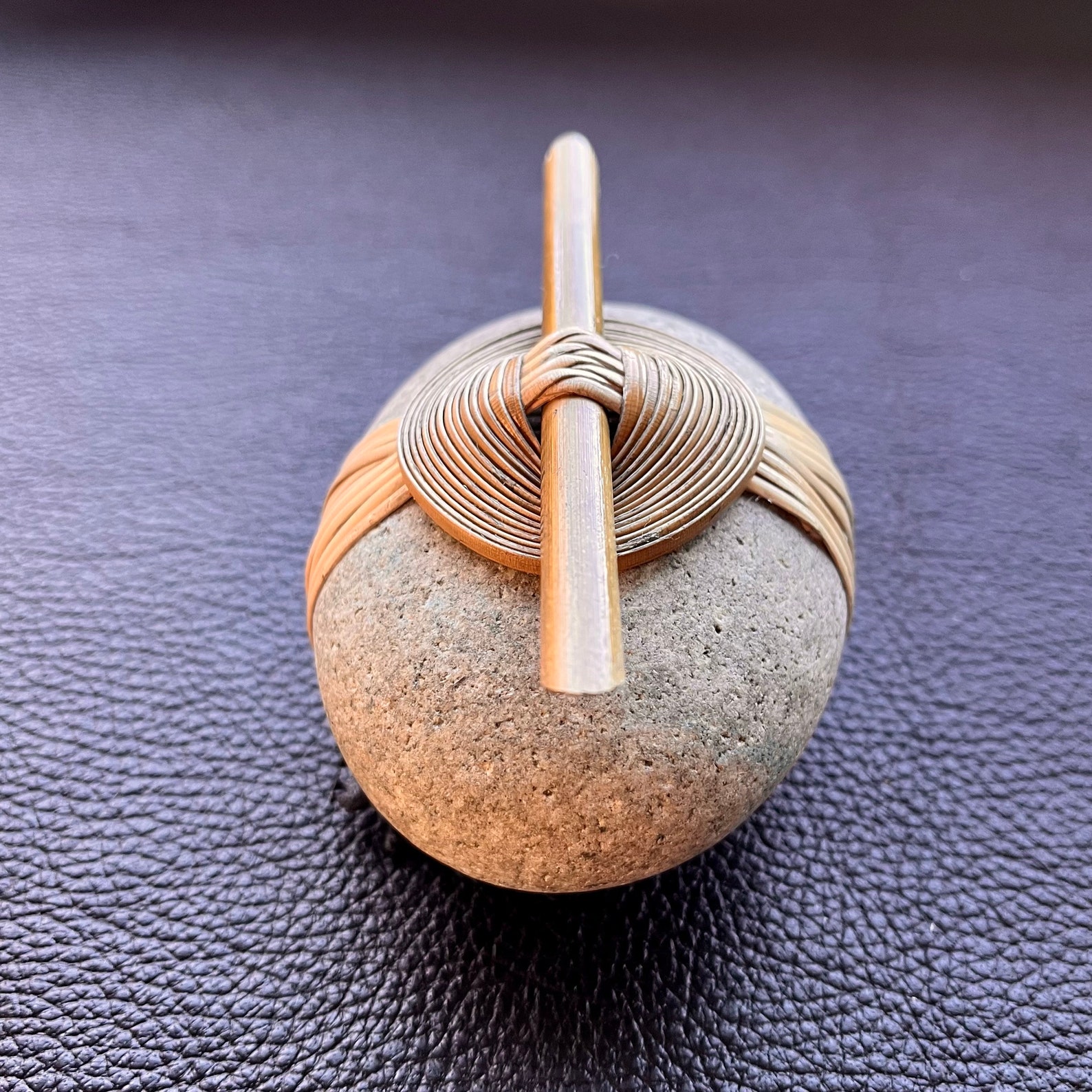 Large Wrapped Rock, Wrapped Stone, Zen Stone, Wrapped Stones, Wrapped ...