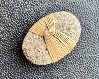 EXTRA LARGE Wrapped Rock, Wrapped Stone, Zen Stone, Wrapped Stones ...
