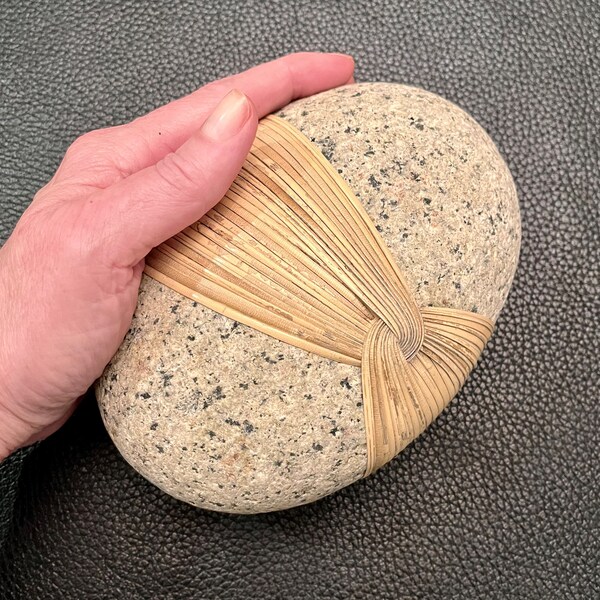 Cane Wrapped Rocks - Etsy