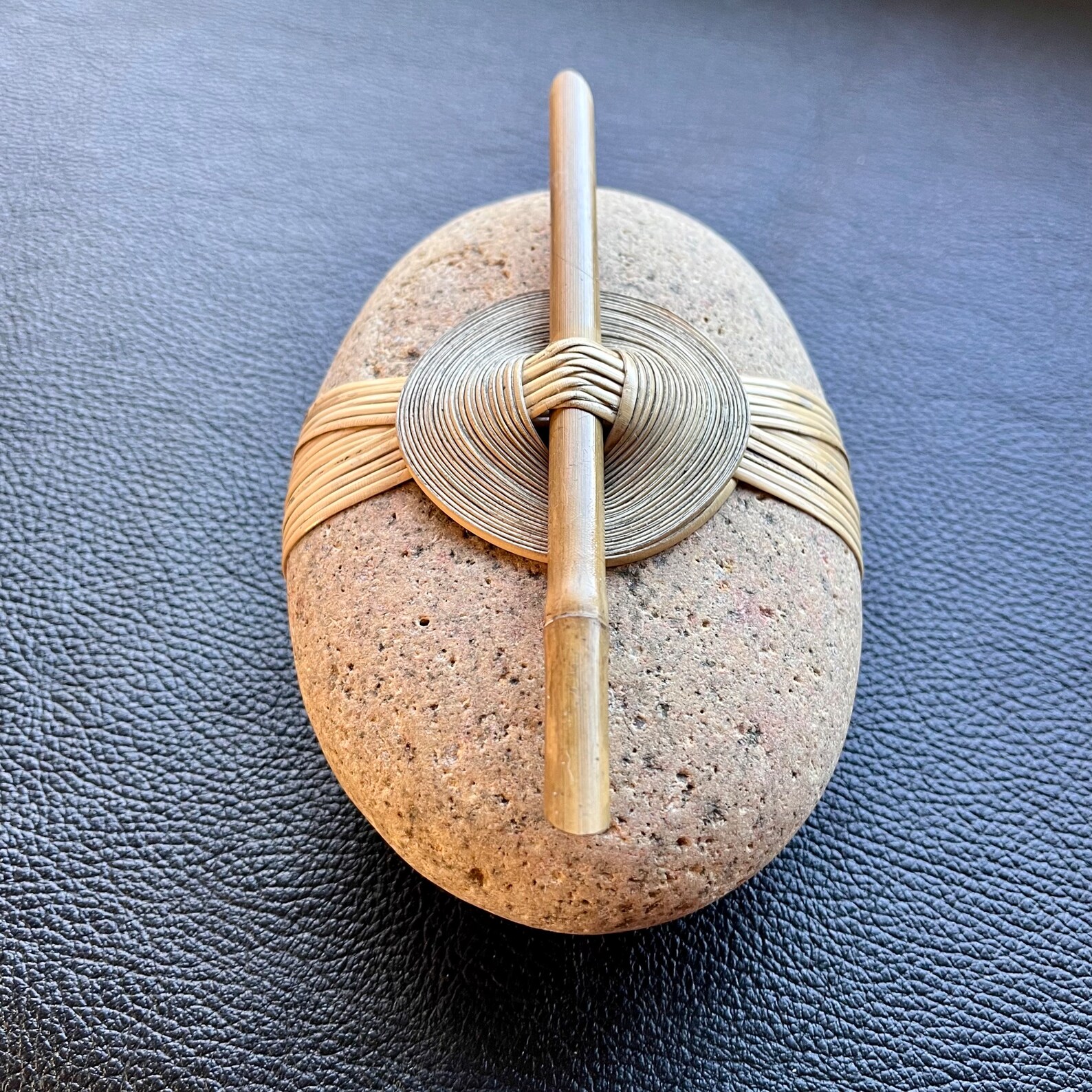 EXTRA LARGE Wrapped Rock, Wrapped Stone, Zen Stone, Wrapped Stones ...