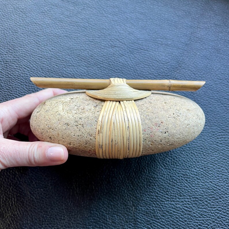 EXTRA LARGE Wrapped Rock, Wrapped Stone, Zen Stone, Wrapped Stones ...