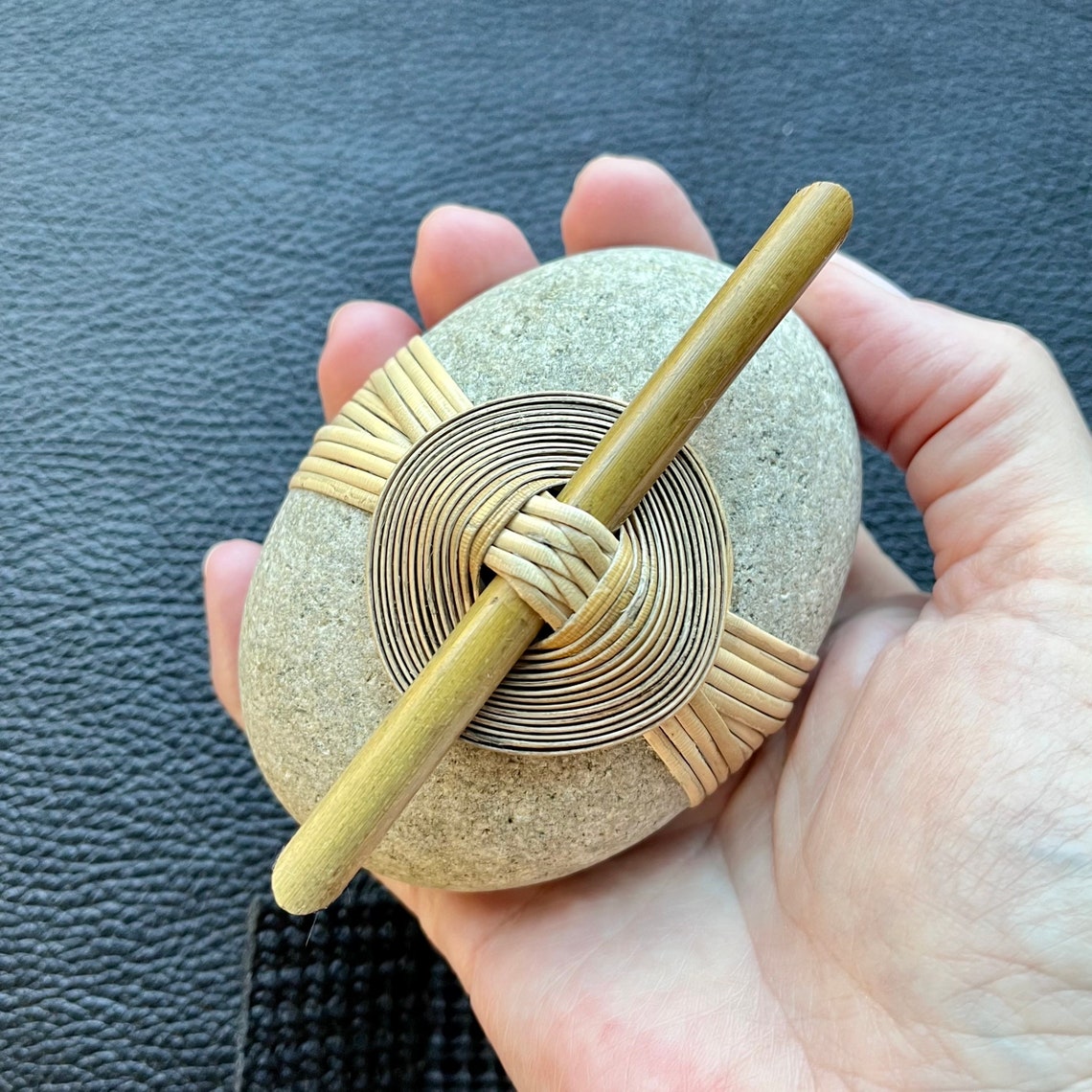 Large Wrapped Rock, Wrapped Stone, Zen Stone, Wrapped Stones, Wrapped ...