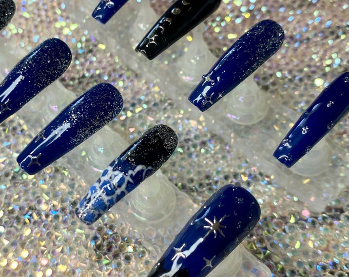 Starfall Acotar Inspired Press on Nail Set - Etsy Canada