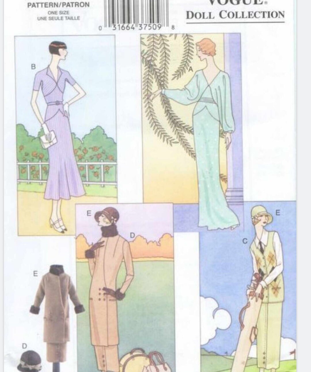 Vogue 7843 Pattern for Barbie and Friends Fashion Wardrobe - Etsy