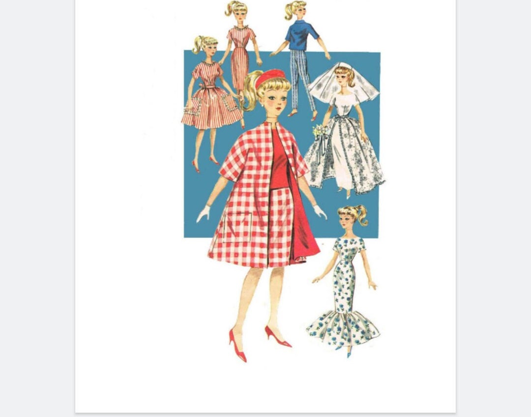 Butterick 9993 Pattern for Barbie and Friends Fashion Wardrobe - Etsy