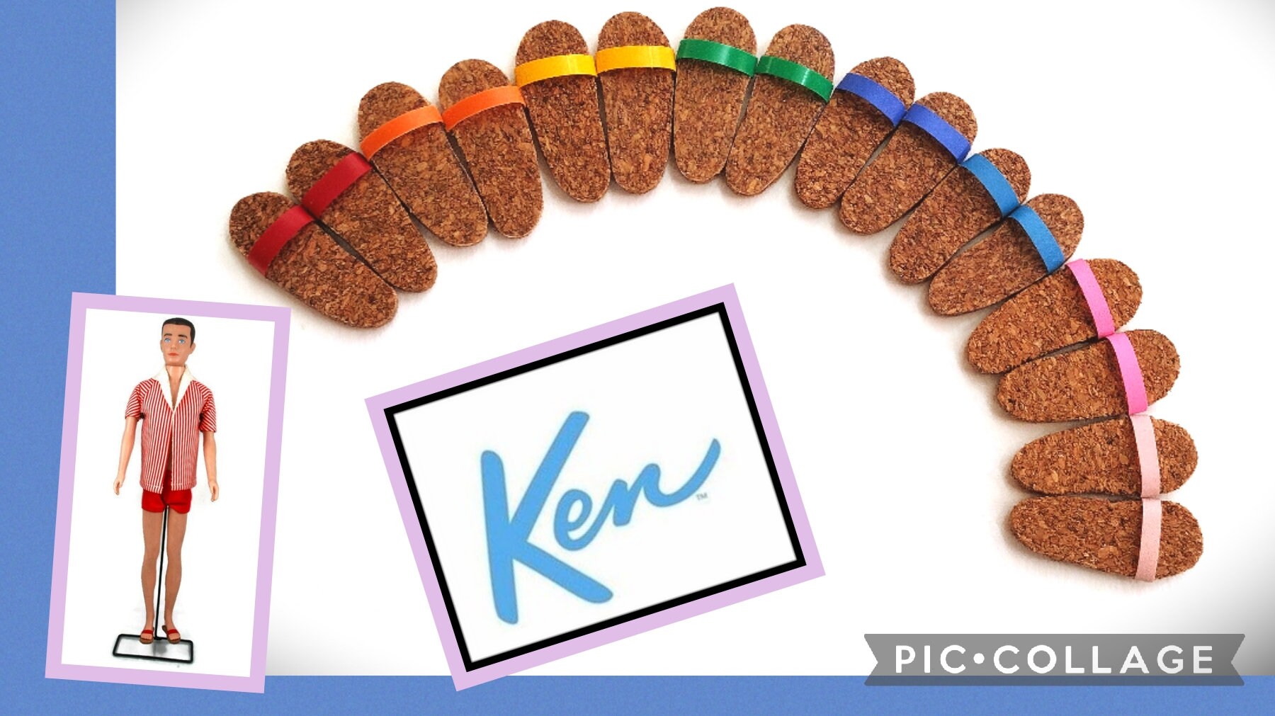 Vintage Ken Cork Sandals Reproduction - Etsy