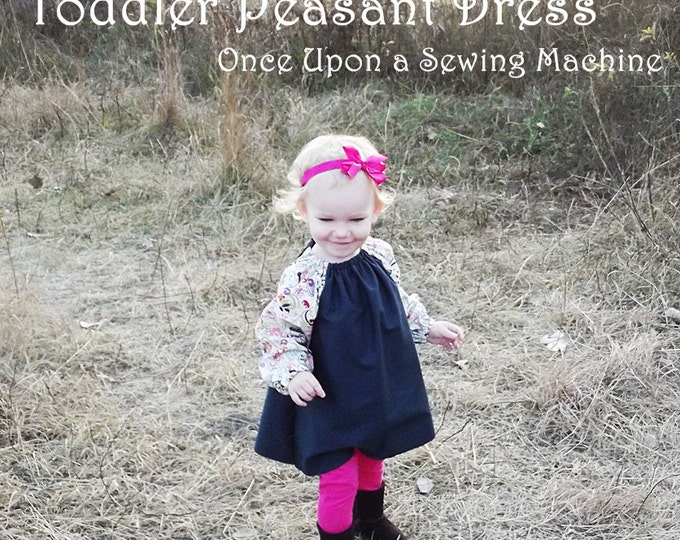 PDF Pattern and Instruction Booklet, Girls Peasant Dress Pattern - Etsy