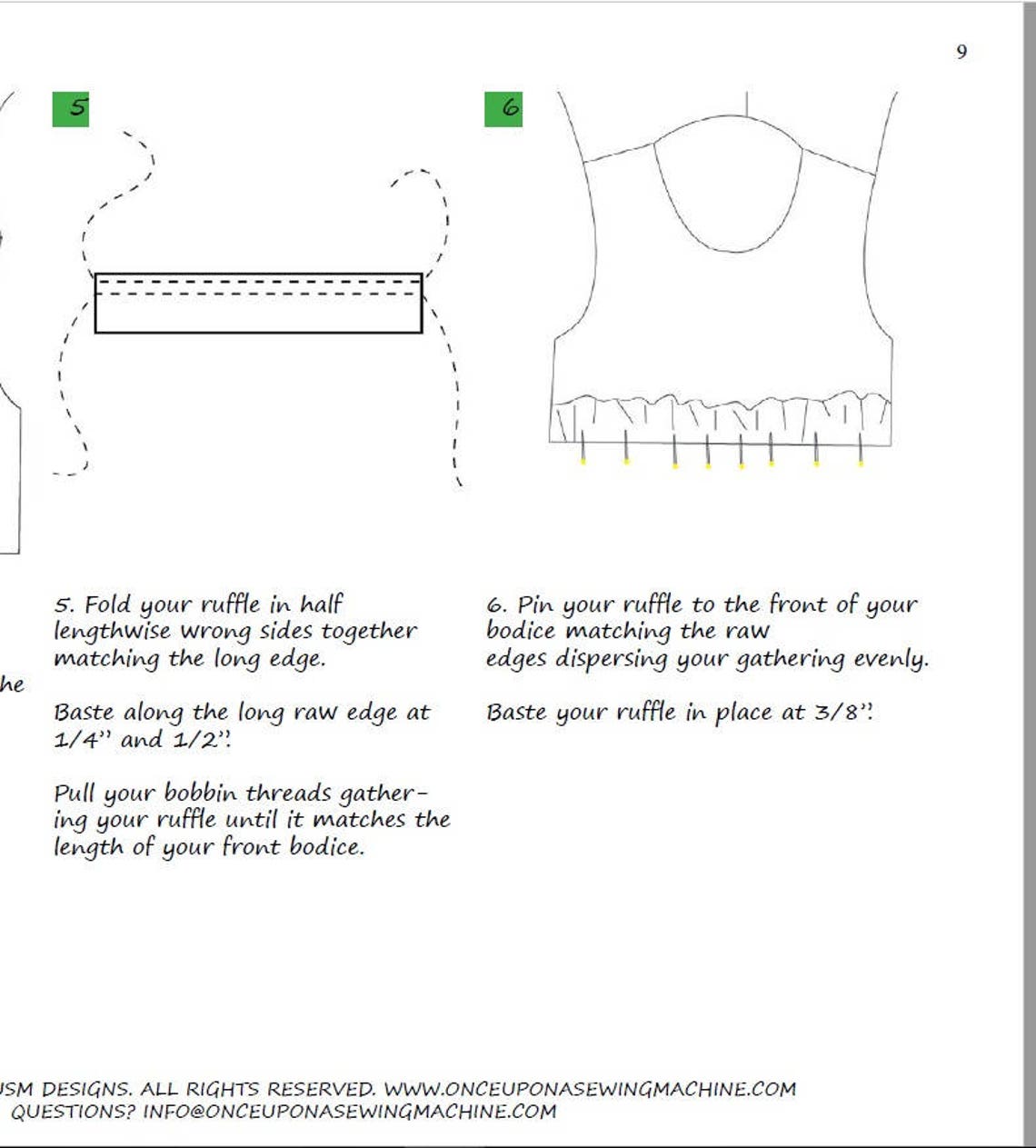 PDF Pattern Ruffled Pj Pattern Girl Pajama Pattern PJ Sewing | Etsy