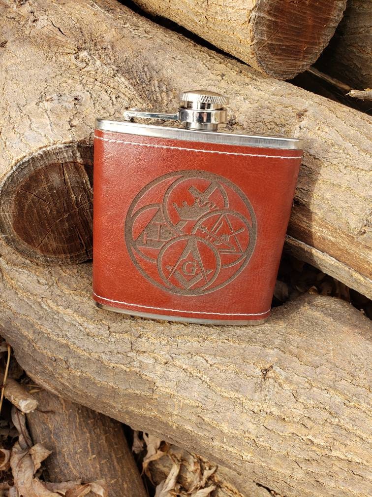 Masonic Hip Flask - Etsy