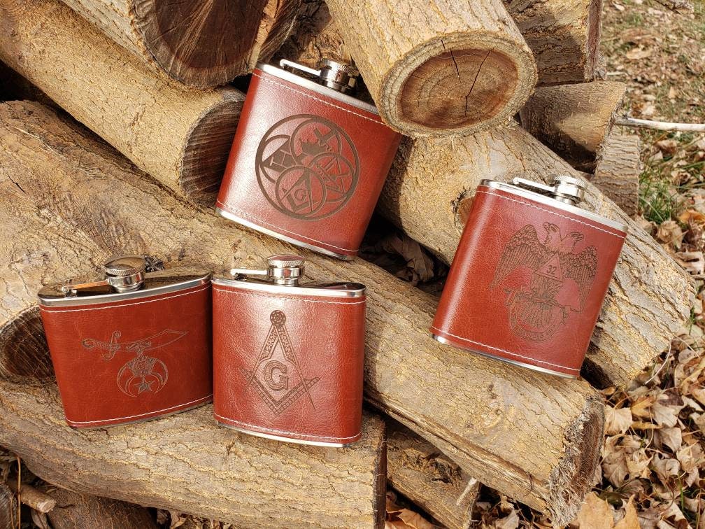 Masonic Hip Flask - Etsy