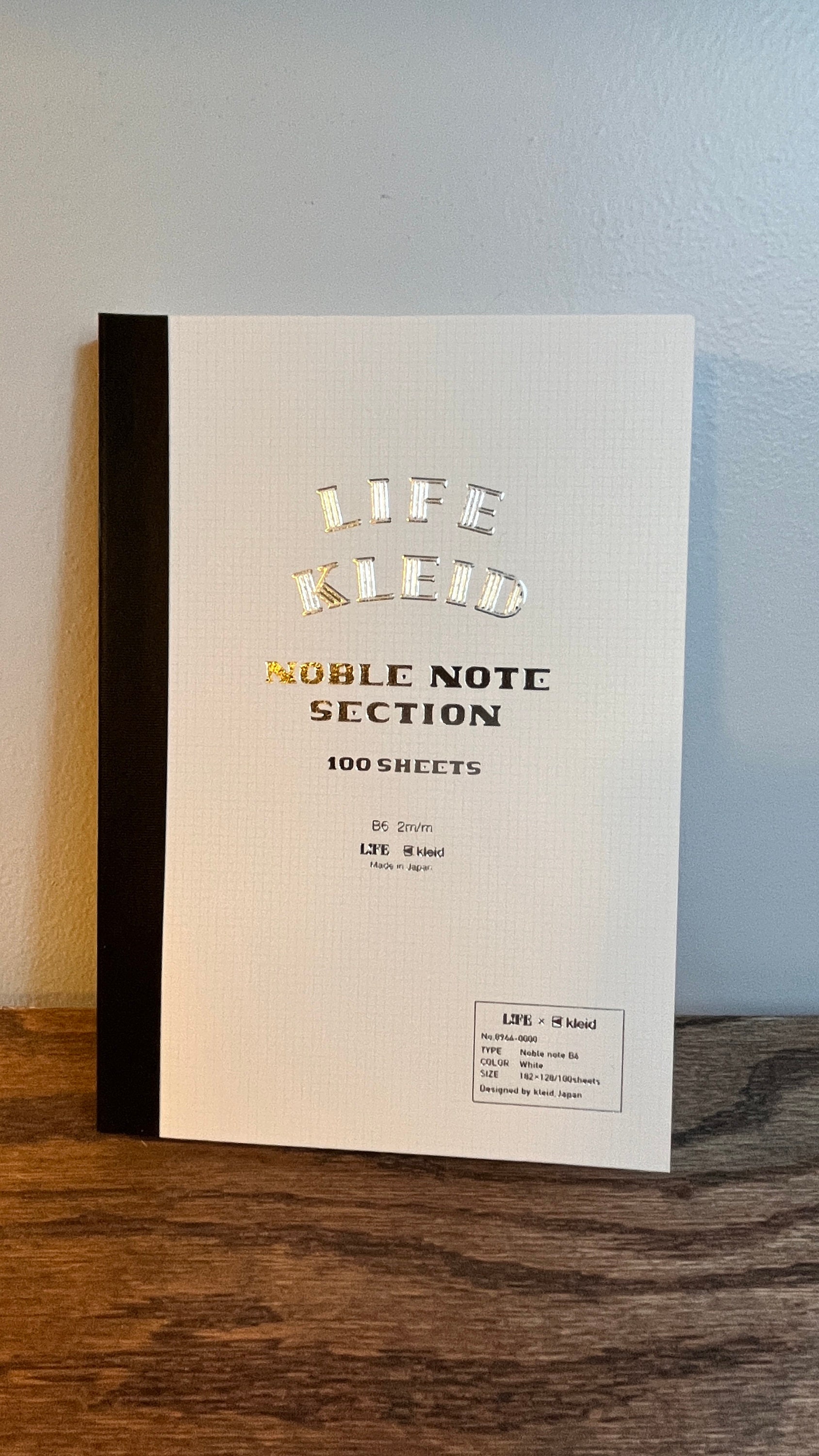 Life X Kleid Noble Note B6 Section Notebook - Etsy
