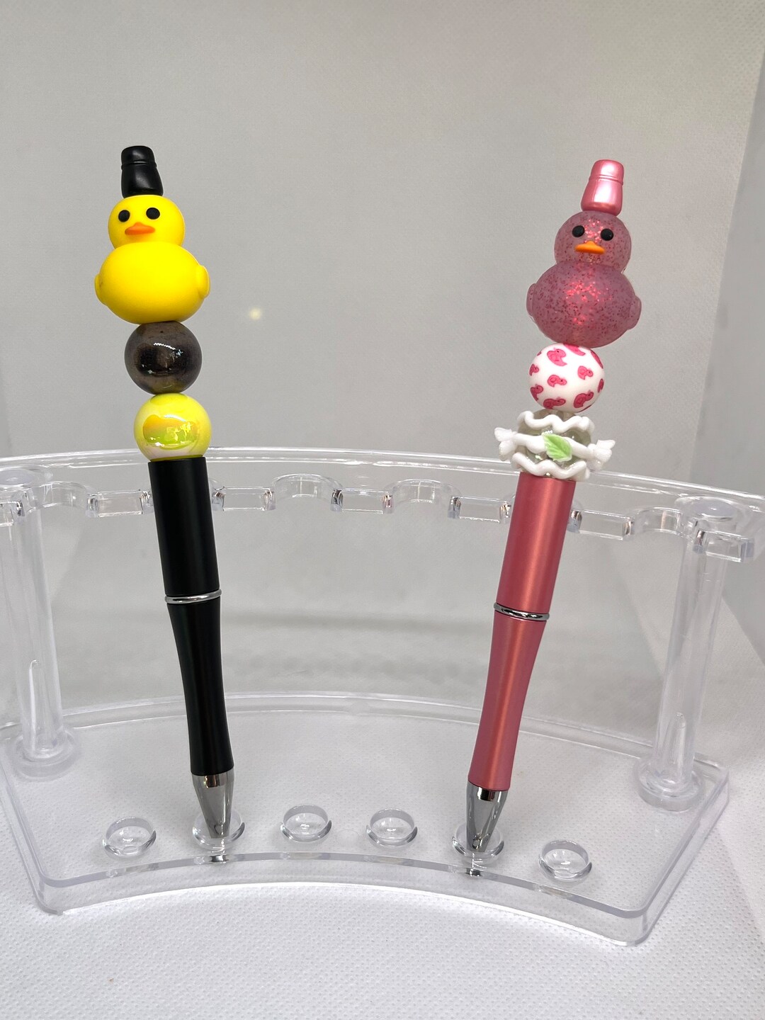 Beaded Pen 3D Rubber Duck, Fun Pens Acrylic Beads, Custom Pen ...