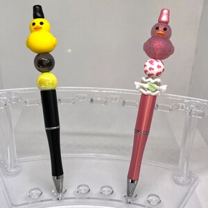 Beaded Pen 3D Duck, Duck Pen, Fun Pens Acrylic Beads, Custom Pen ...