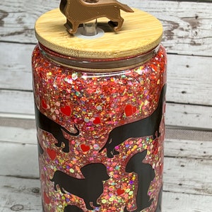 Dachshund Wiener Dog Straw Topper, 3D Printed Doxie Accessory for 40oz ...