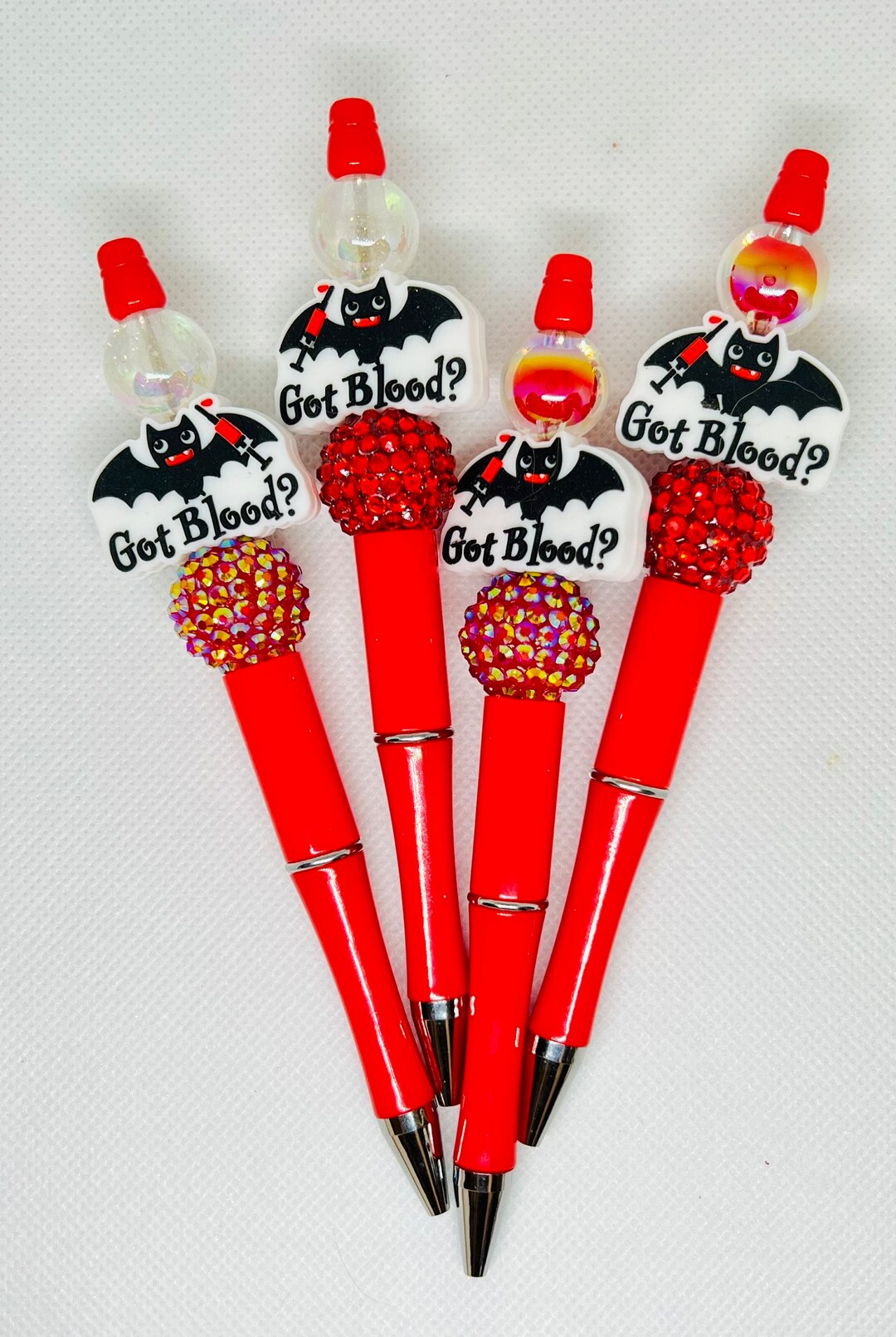 Beaded Pens, Phlebotomist Got Blood Bat, Fun Pens Acrylic Rhinestone ...
