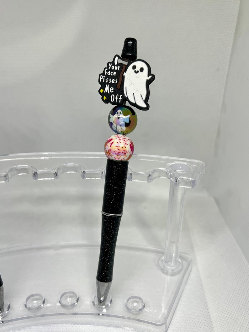 Beaded Pen Ghost You’re Face P*sses Me Off, Fun Pens Acrylic Beads ...