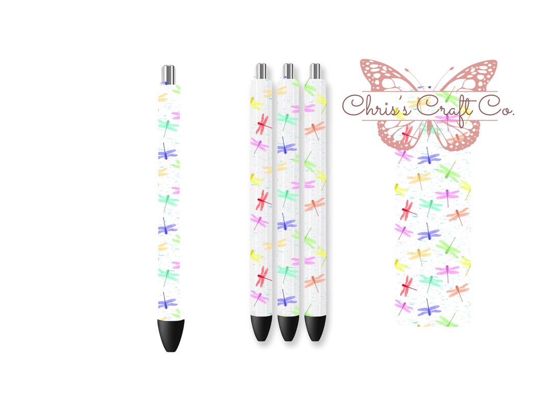 UVDTF Pen Dragonfly Wrap, Colorful Dragonflies, Ready to Apply ...