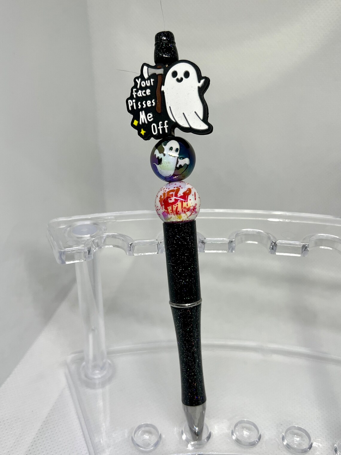 Beaded Pen Ghost You’re Face P*sses Me Off, Fun Pens Acrylic Beads ...
