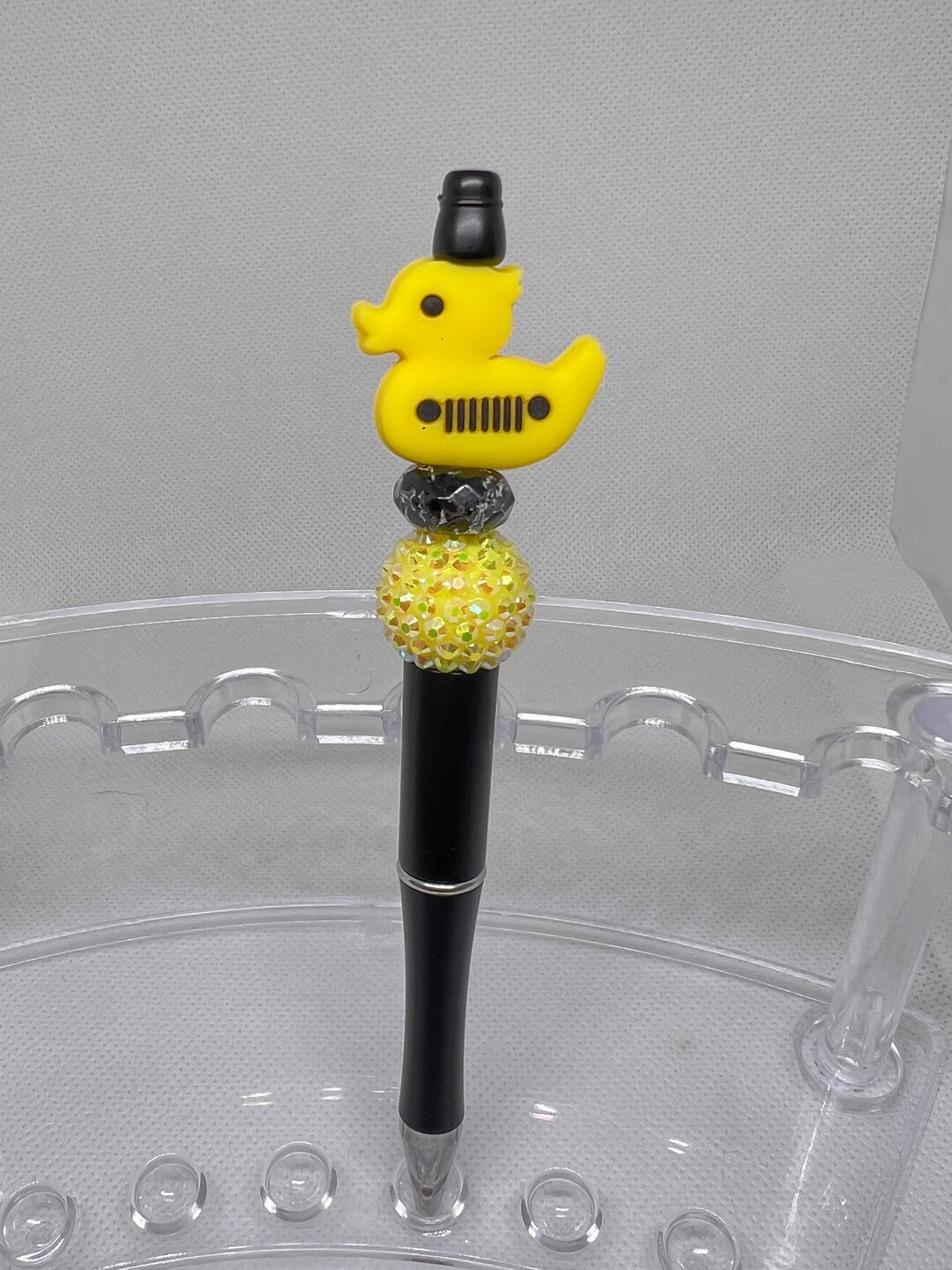 Yellow Duck Jeep Beaded Pen, Fun Pens Acrylic Beads, Custom Pen ...
