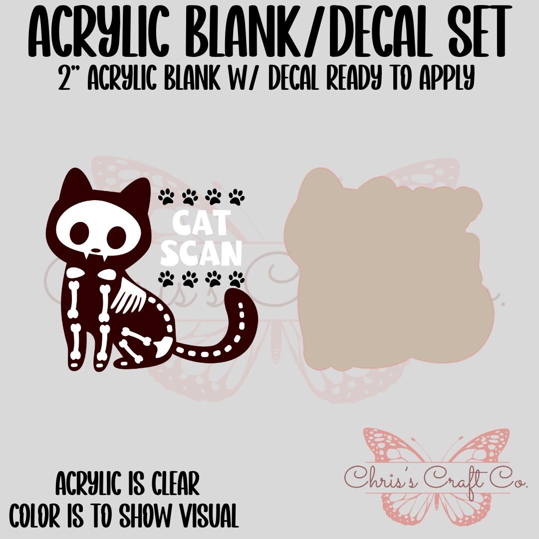 CAT Scan Acrylic Blank UVDTF Decal Set, Medical Badge, Diy Badge Reels ...