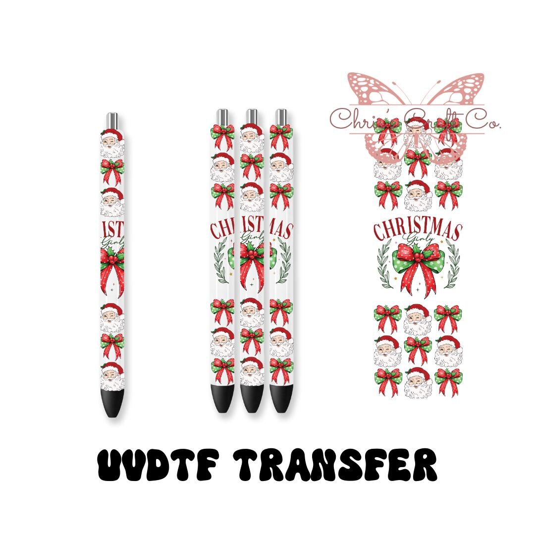 Christmas Santa UVDTF Pen Wrap: Ink Joy Pen, Waterproof Adhesive - Etsy