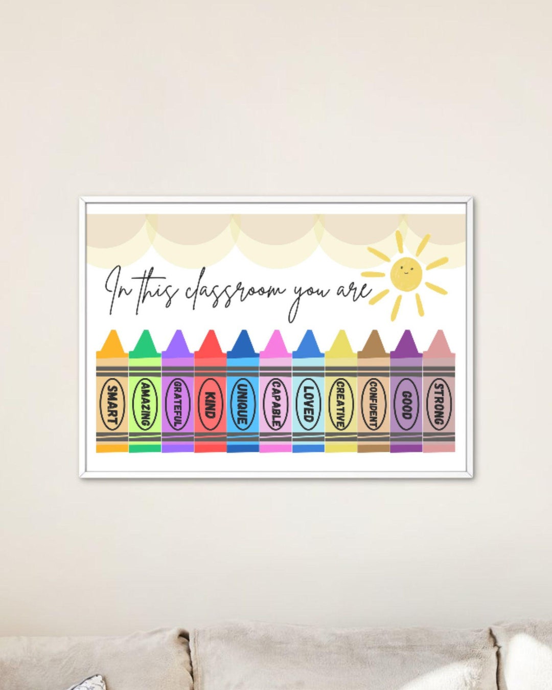 In This Classroom You Are Poster SET, Classroom Poster, Motivational ...