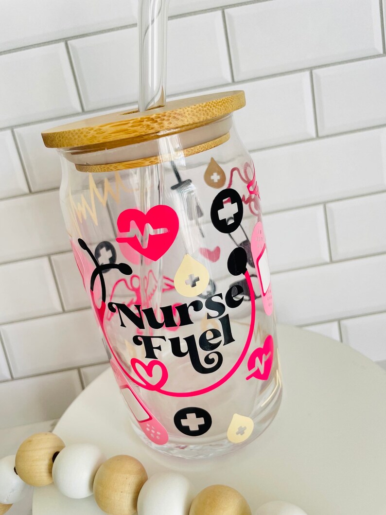 Nurse Fuel Can Glass/nurse Can Glass/coffee Can Glass/curse - Etsy