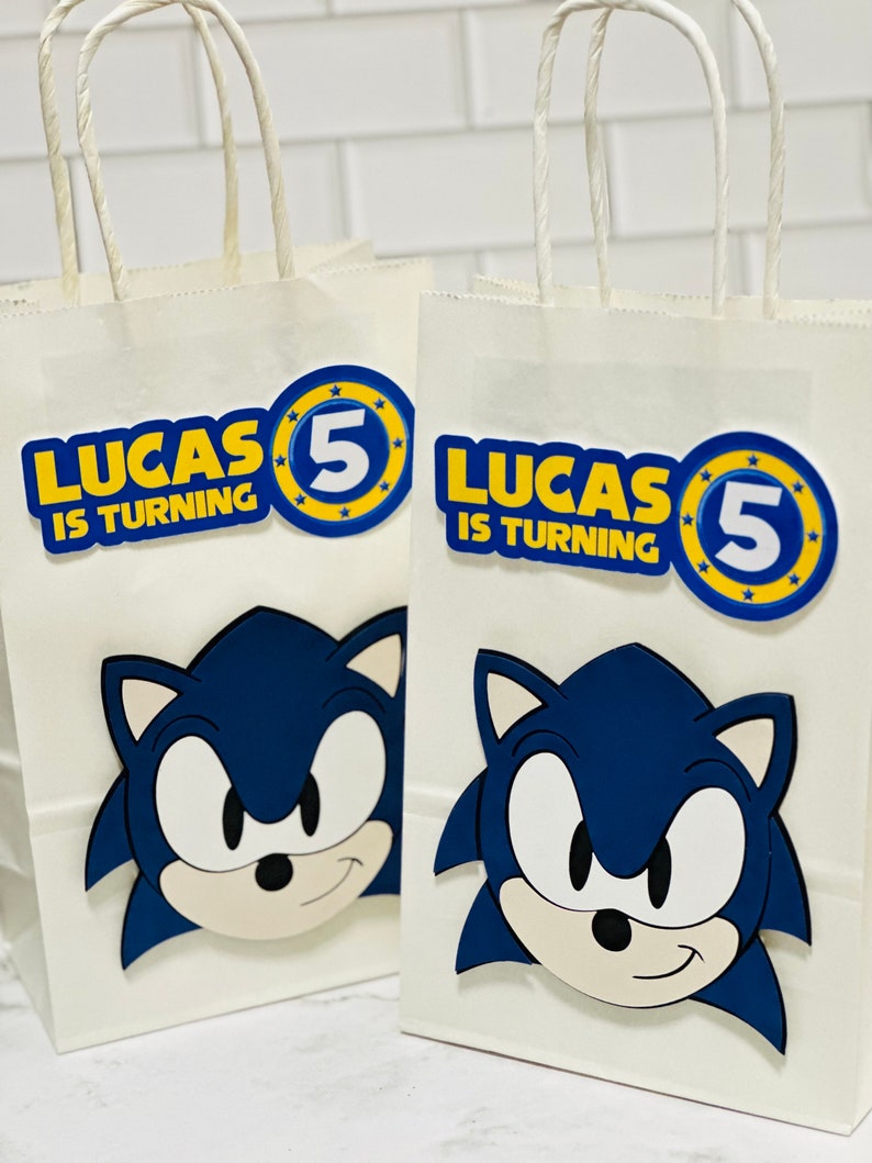 Inspired Sonic Party Favor Bags/birthday Favor/inspired Sonic Theme ...