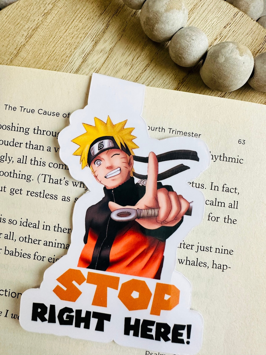 Naruto Inspired Bookmark/naruto Uzumaki Magnetic - Etsy