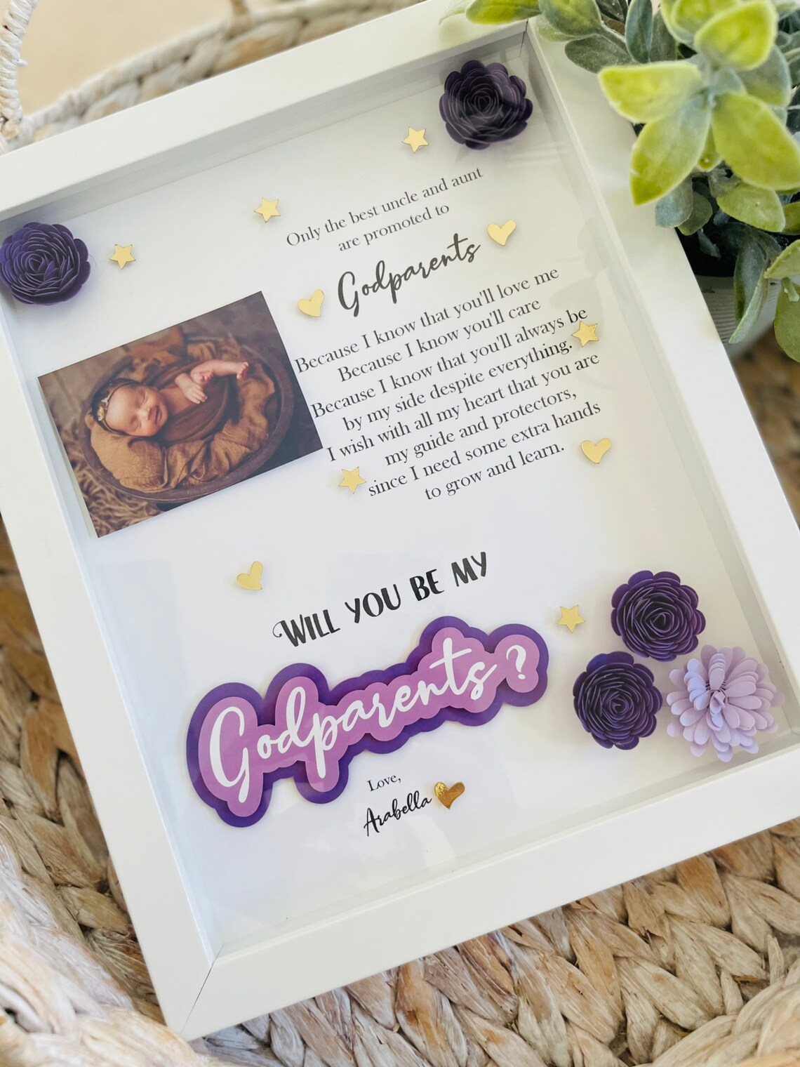Godparents Proposal/godmother Proposal/godparent Proposal/baptism/first ...