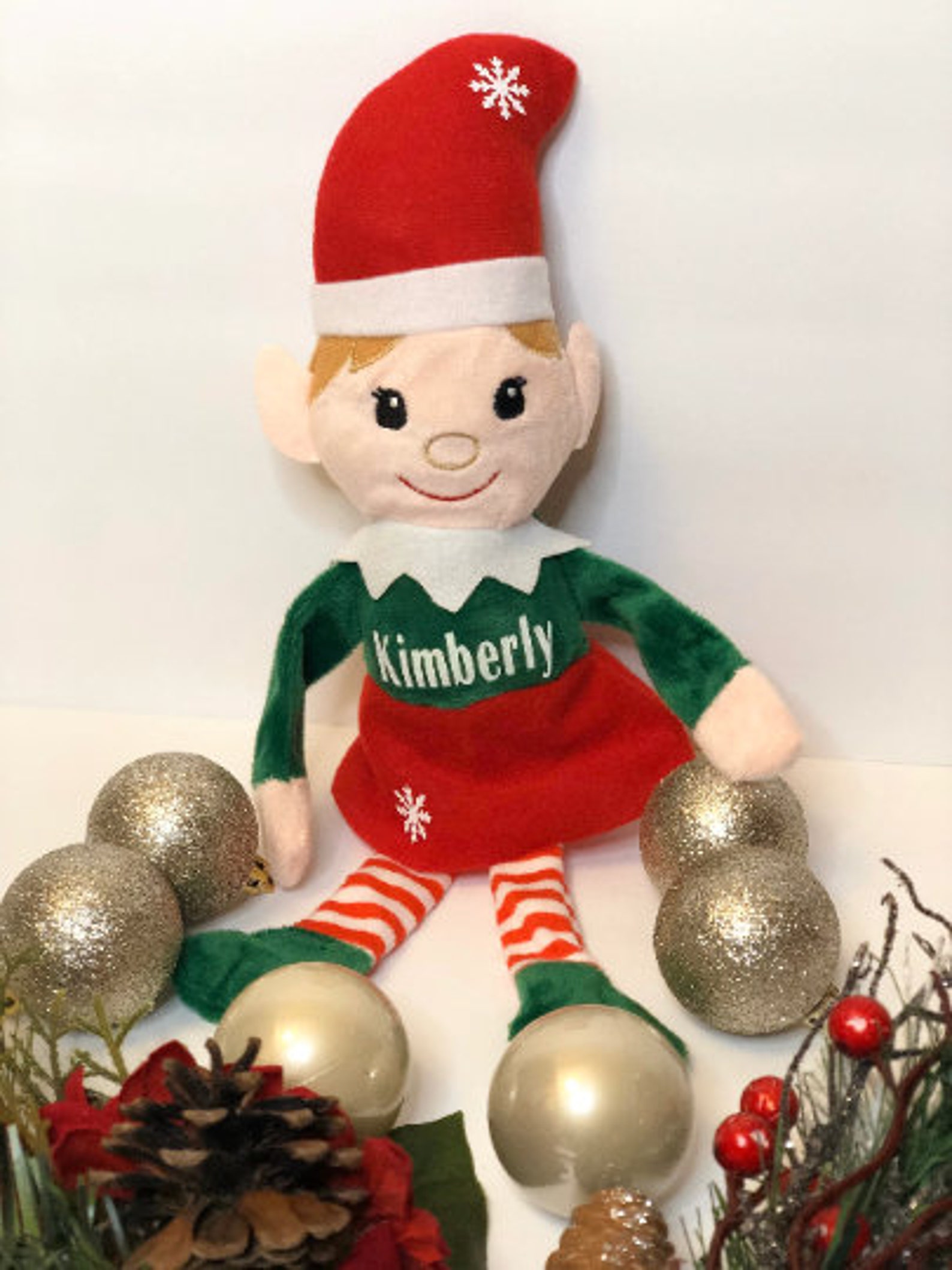 Christmas Elf/elf Plush/boy Elf/personalized Plush Elves/santa’s Helper ...