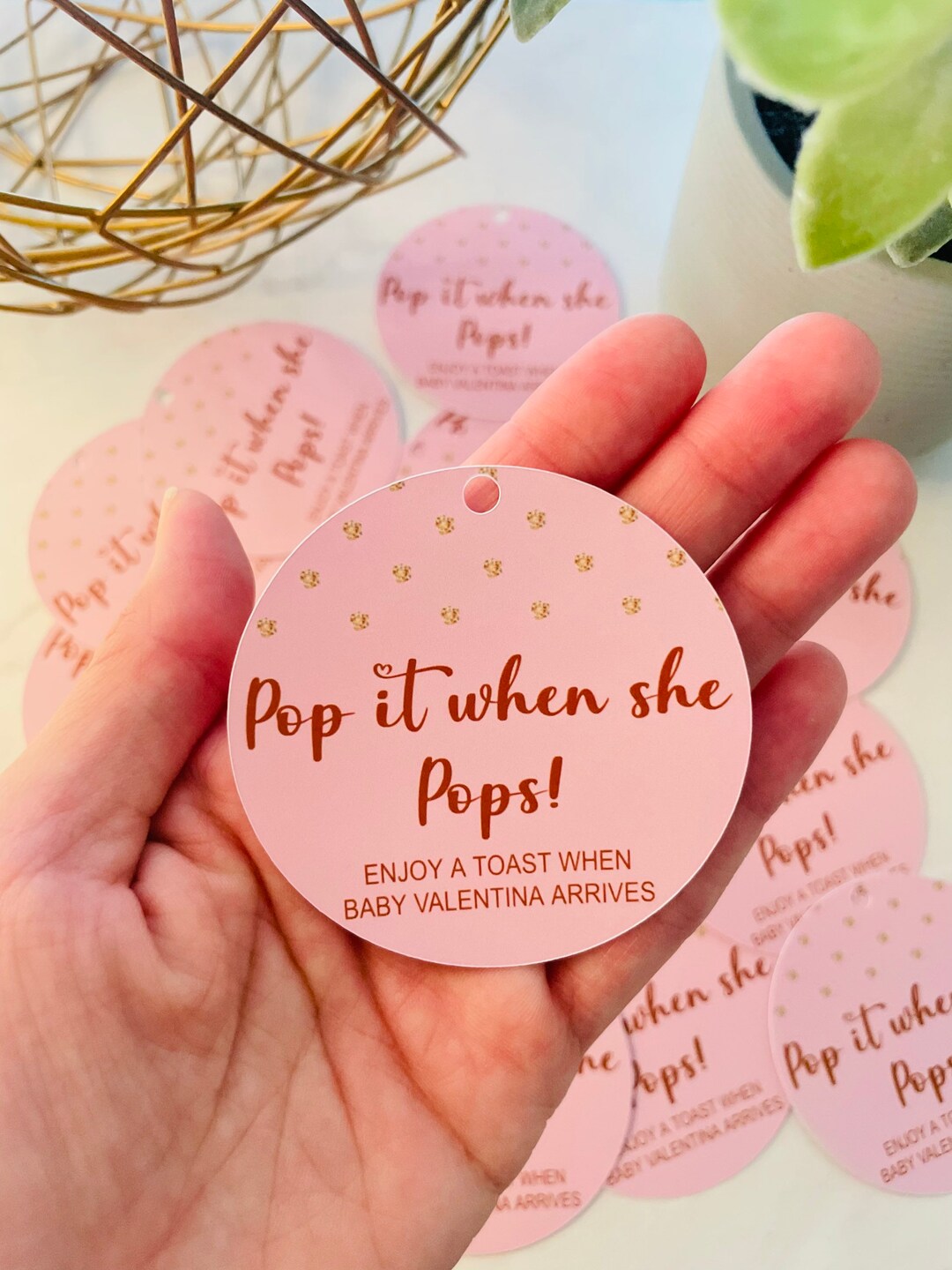 Pop It When She Pops Tags(12)/pop It When She Pops Champagne Labels ...