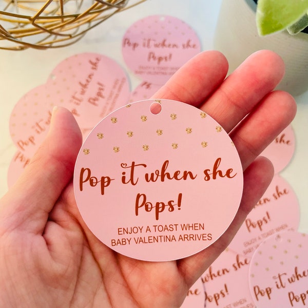 Pop It When She Pops Tags - Etsy