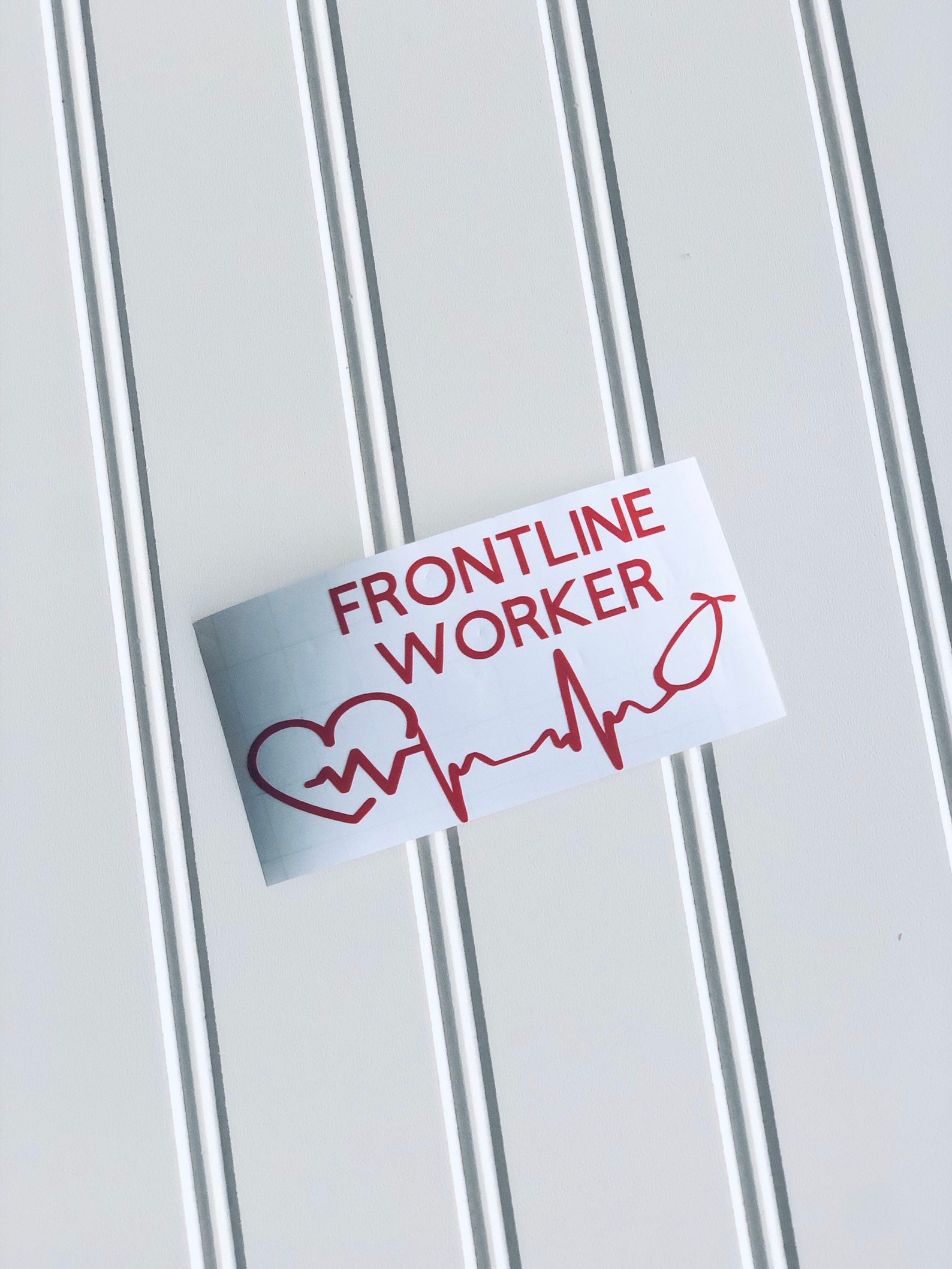 Frontline Worker Decal/healthcare Hero Decal/car Decal/essential ...