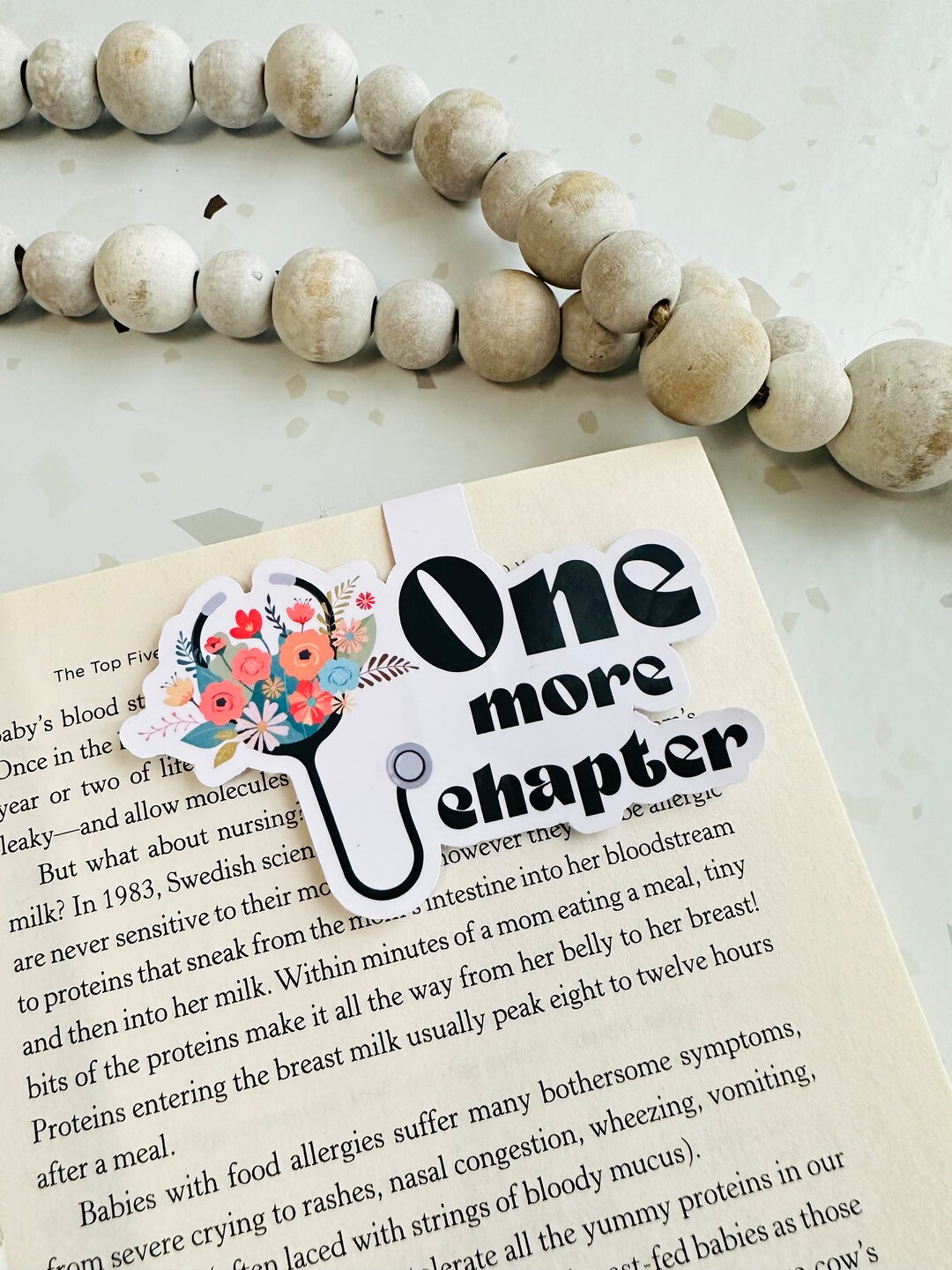 Medical Magnetic Bookmark/planner Reading Accessories/one More Chapter ...